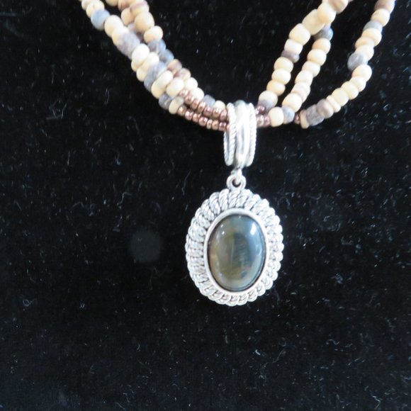 Avon | Jewelry | Vintage Avon Tigers Eye Pendant And Earrings Set ...